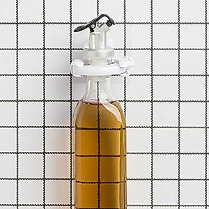 666 Shower Gel Bottle Holder Rack Bracket for Bathroom Wall Self-Adhesive Mounted，Adjustable Shampoo Bottle Rack Shelf,Hand Sanitizer Bottle Rack Holder-3 Pack