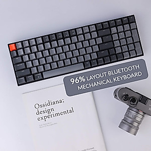 Keychron K4 96% Layout 100 Keys Wireless Bluetooth 5.1/Wired USB Mechanical Gaming Keyboard with Gateron G Pro Brown Switch RGB Backlight N-Key Rollover for Mac Windows PC-Version 2