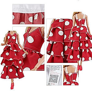 E-TING 3 Sets Doll Clothes Chiffon Skirt Jumpsuits Office Style Wears Dress for 11.5 Inches Girl Dolls