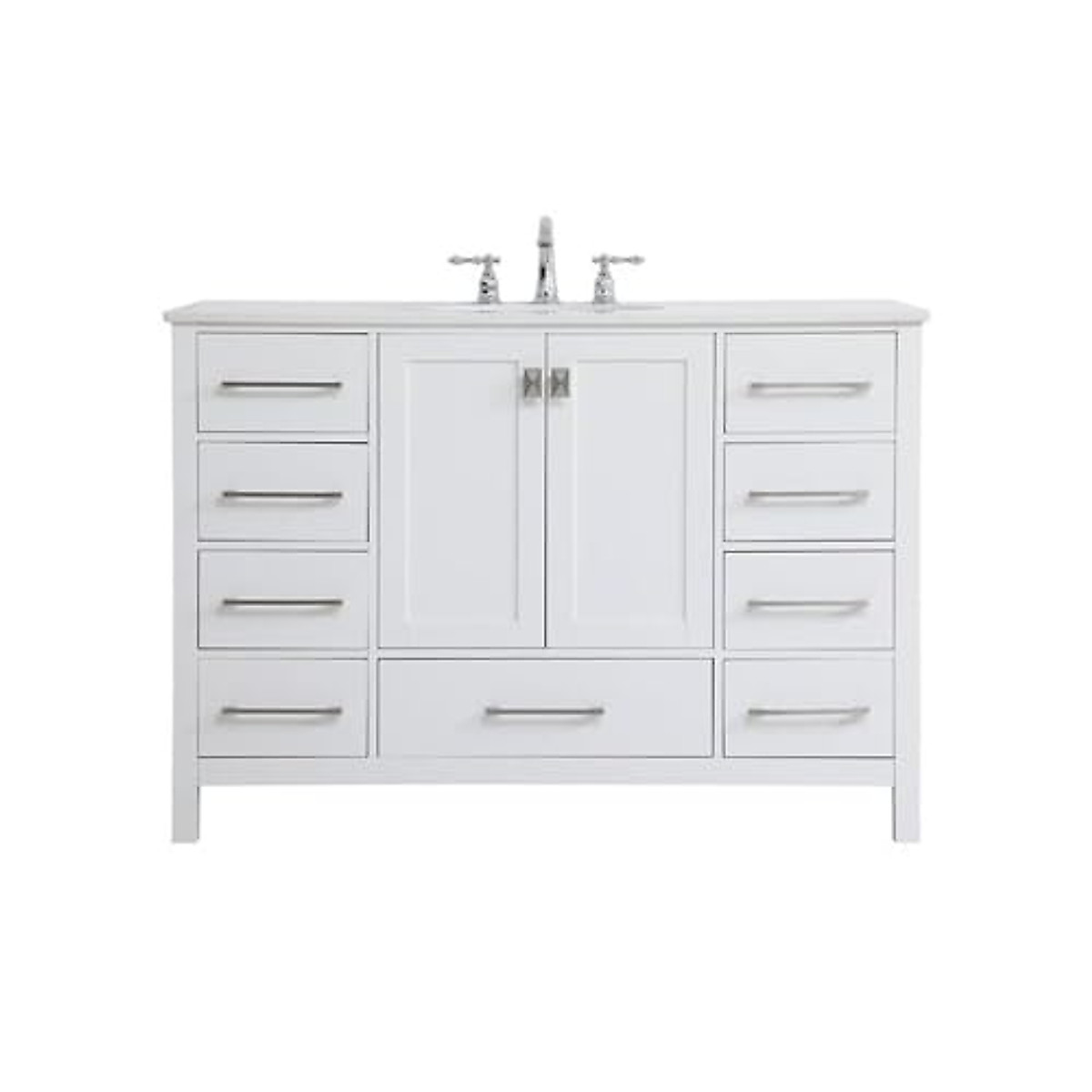 Elegant Kitchen and Bath 48 inch Single Bathroom Vanity Cabinet - White