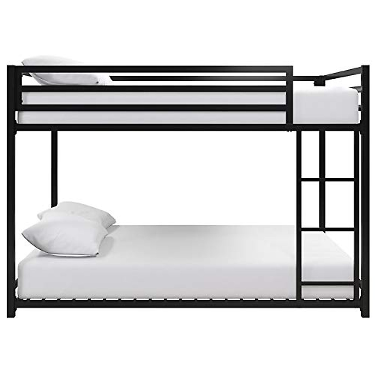 DHP Mabel Full Over Full Metal Bunk Bed in Black