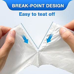 Charmount Small Trash Bags 1.2 Gallon, 102 Count Garbage Bags Bathroom Trash Can Liners,fit 4.5-5 Liter Clear