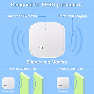 Wall Mount Holder for eero Pro Home WiFi, Relassy eero Wall Mount Bracket Compatible with eero WiFi System Ceiling Holder for eero WiFi System Set of 3