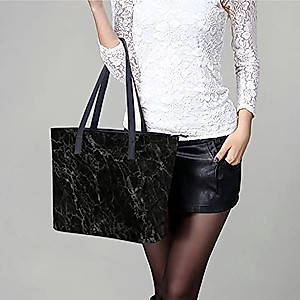 Womens Handbag Marble Texture Leather Tote Bag Top Handle Satchel Bags For Lady