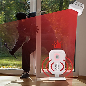 Mengshen Motion Sensor Alarm, Driveway Entry Alert Support 5 Modes, 36 Tunes, Long Transmission Distance (Remote Control Included)