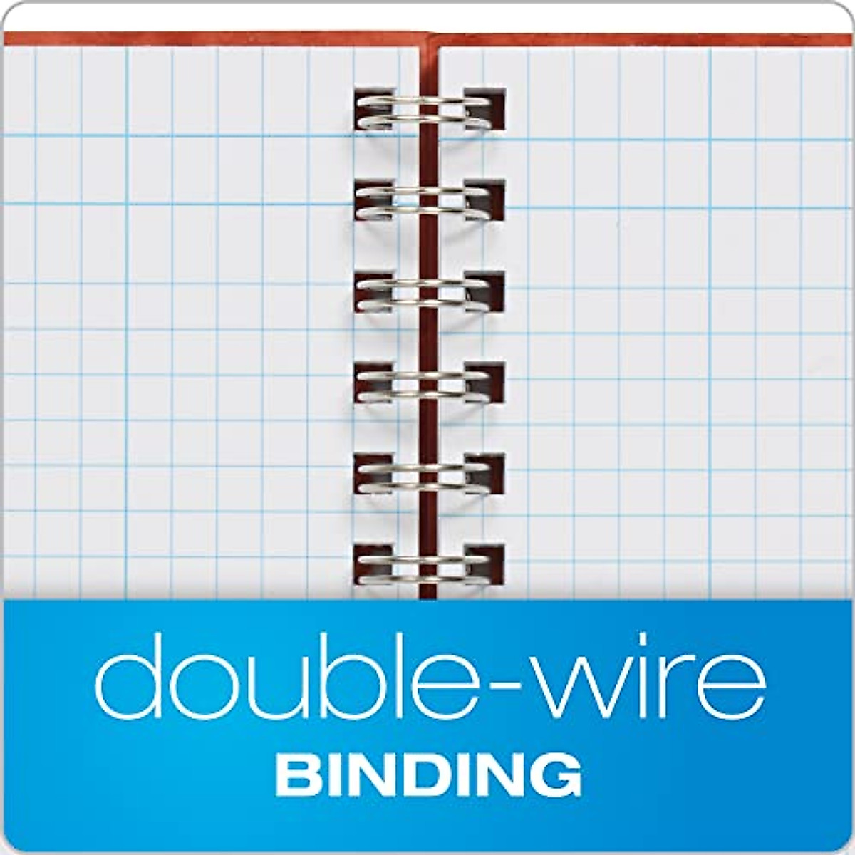 Tops TOP35061 Computation Book, 11.75 x 9.5 Inches, Double Wire, 152 Numbered Pages, Quadrille Ruled, 76 Sheets, Buff, (35061)