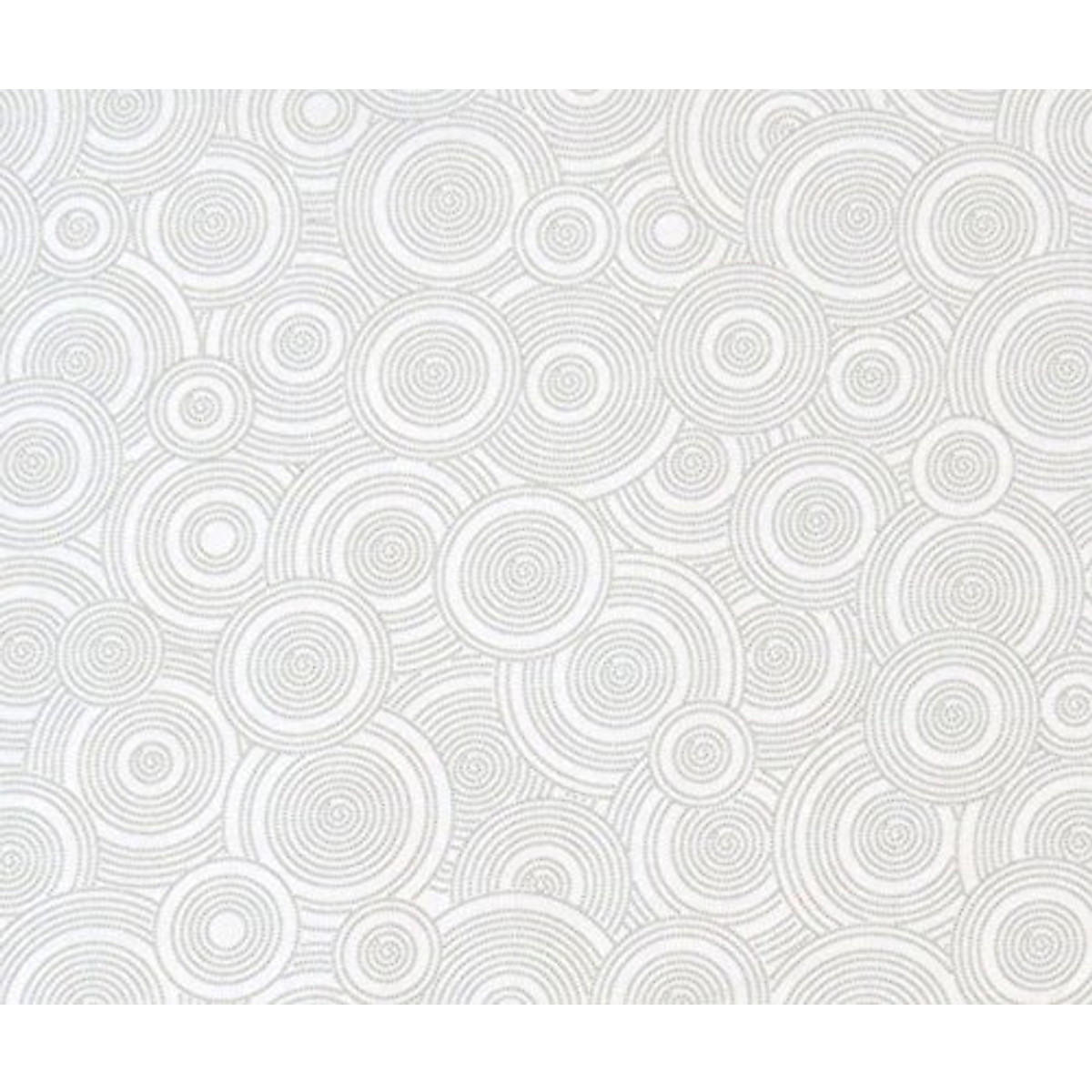 SheetWorld Baby Fitted Round Crib Sheet, 100% Cotton Woven Sheet, Unisex Boy Girl, 42 x 42 inches, Grey Multi Circles, Made in USA