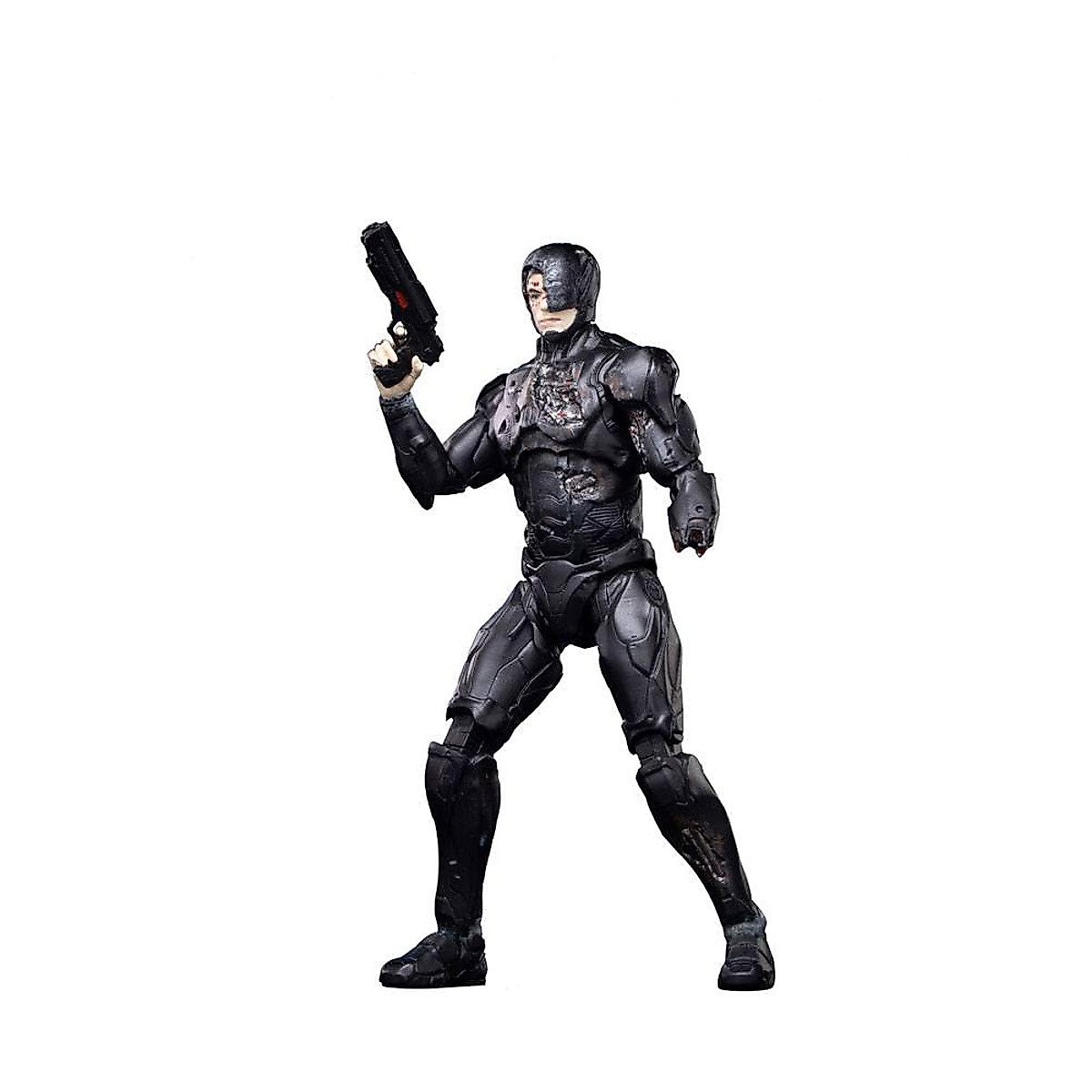 Hiya Toys Robocop 2014: Battle-Damaged Robocop 1:18 Scale Action Figure, Multicolor