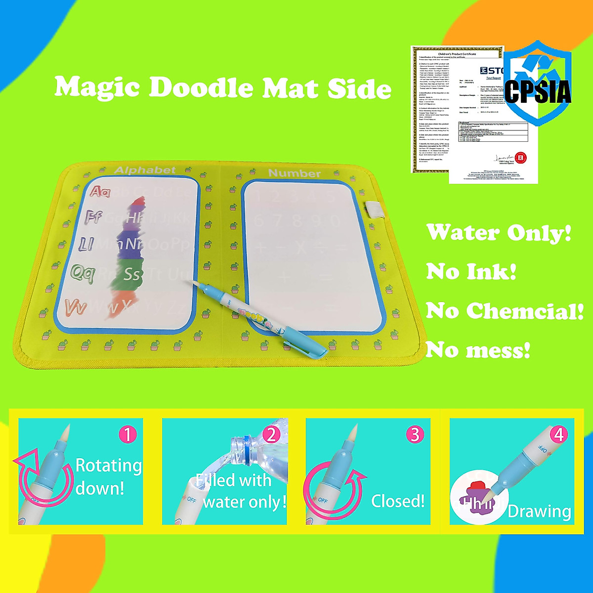 Montessori Toys Busy Board Shoe Tie Practice for Kids: Gift for Toddlers Learn to Tie, Buckle, Lace, Zip, etc.Lead to Independence,Activity Board with Alphabet and Number Tracing