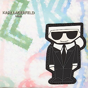 Karl Lagerfeld Paris womens Novelty Large Wristlet Handbags Bag Black Silver Amour One Size, White Multi Maybelle Slg, One Size US