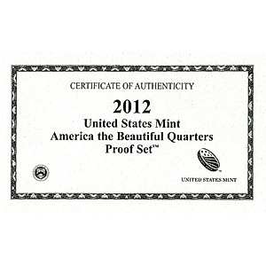 2012 S US Mint Quarters Proof Set OGP