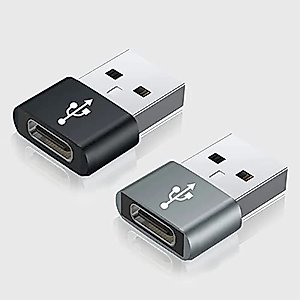 USB-C Female to USB Male Quick Adapter Compatible with Your Microsoft Surface Duo 2 for Charger, sync, OTG Devices Like Keyboard, Mouse, Zip, Gamepad, pd(2pack)