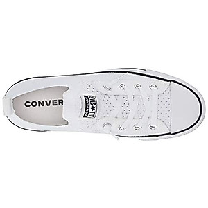 Converse Women's Women's Chuck Taylor All Star Shoreline Knit Slip On Shoe, White/Black/White, 9.5 M US