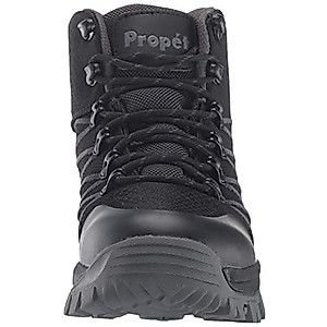 Propét Men's Traverse Hiking Boot, Black/Dark Grey, 09H 3E US