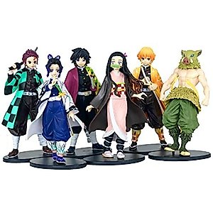 Moptrek Dеmon Slаyer Action Figures Set - 6.3 inches Anime Figure Toys - Dеmon Slаyer Figure - Collectible Figurine Gifts