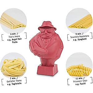 Al Dente - The Singing Floating Pasta Timer: Will Sing Different Tunes when Pasta is Ready at 3, 7, 9, and 11 Minutes, to be Boiled with any Pasta in the Pot, Floats in Cold & Hot Boiling Water