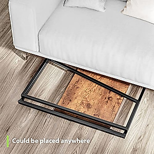 DESIGNA Folding Computer Desk, 33 inch Student Desk Folding, Writing Desk for Home Office, Fold Up Gaming Desk Wood Small Office Table for Teen Working & Crafting, Archaize Brown