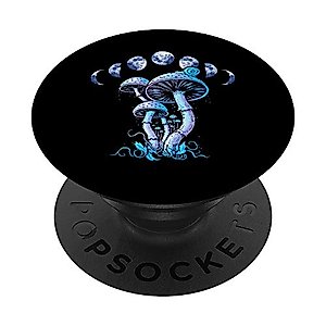 Mushroom Mystical Mycology Shrooms Moon Phases Cottagecore PopSockets PopGrip: Swappable Grip for Phones & Tablets