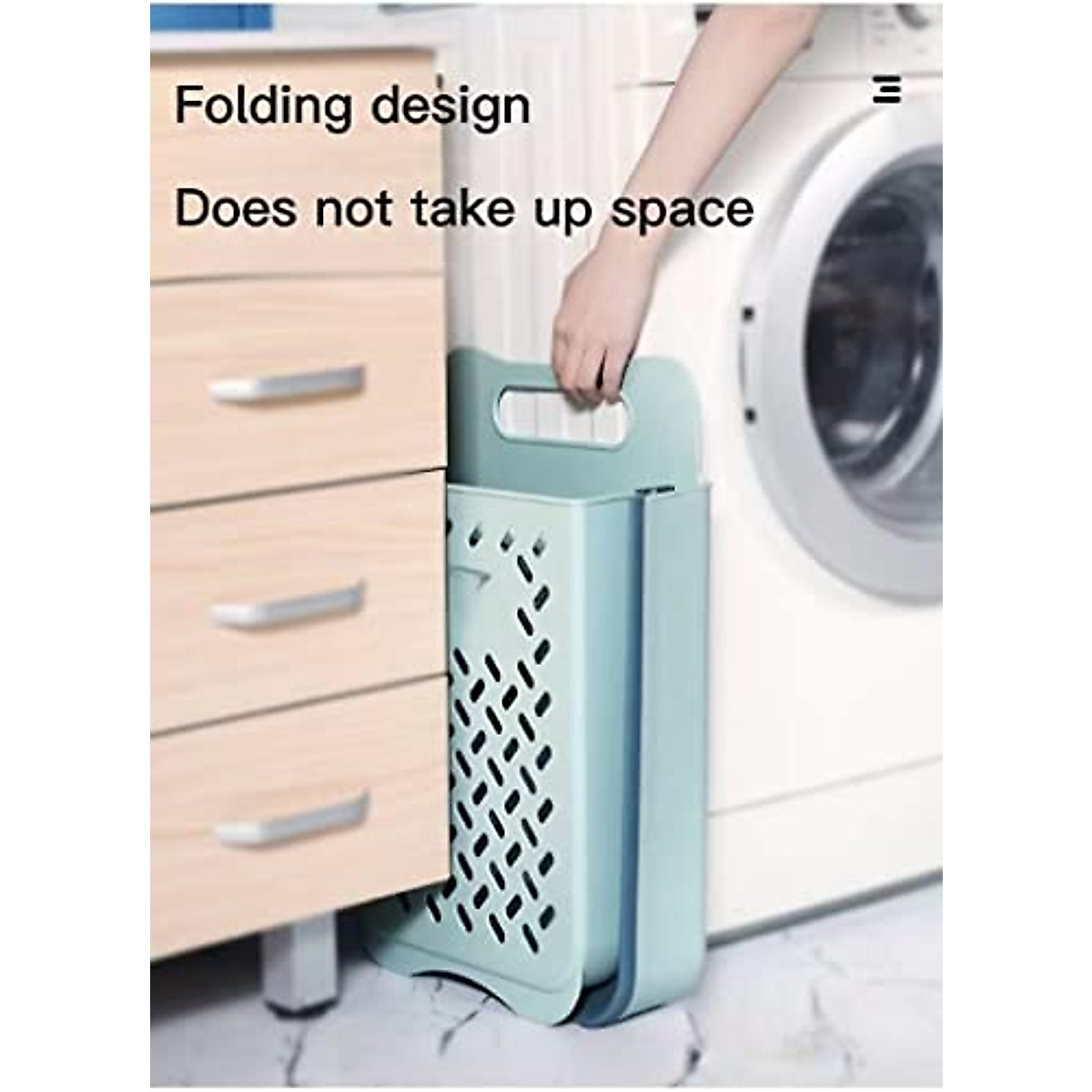 Foldable Plastic Laundry Baskets Wall mounted laundry hamper Waterproof durable and space saving Wall mounted laundry hamper for dorm bedroom bathroom