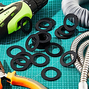 30 Pack 1-1/2 Inch Oversize Union Washer Flat Plumbing Slip Joint Washer Rubber Flat Washer Rubber Washers for Piping and Plumbing Systems