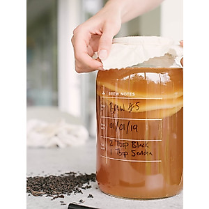 The Kombucha Shop - 1 Gallon Kombucha Brew Jar with Wide Mouth