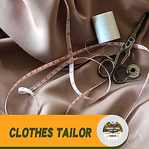 TSSART Fabric Tape - Sticky Double-Sided Tape Strong Adhesive Cloth Tape Press-on Tape, No Sewing or Ironing, Gluing, Alterations and Hemming Tape - 1/4inch Wide 180FT Long