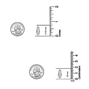 LeCalla Sterling Silver Jewelry Heart Filigree Cage Hoop Earrings for Women