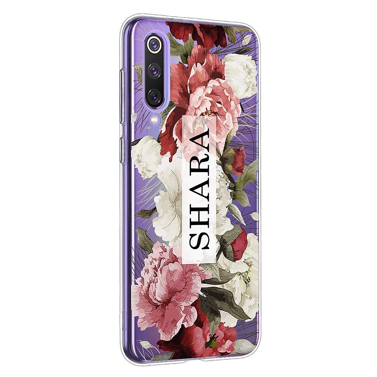 Suhctup Case Compatible with Xiaomi Pocophone F1 Silicone Case Transparent Drawings Design TPU Crystal Bumper Ultra Slim Anti-Shock Protection Case Cover for Xiaomi Pocophone F1, Flower 9
