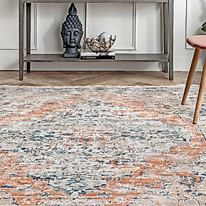 nuLOOM Piper Faded Transitional Area Rug, 4x6, Beige