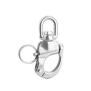 XIOSOIAHOU Hardware Accessories 316 Stainless Steel Swivel Snap Shackle Quick Release Boat Anchor Chain Eye Shackle Swivel Snap Hook for Marine Architectural