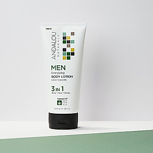 Andalou Naturals CannaCell MEN Energizing Body Lotion, 8.5 Ounce