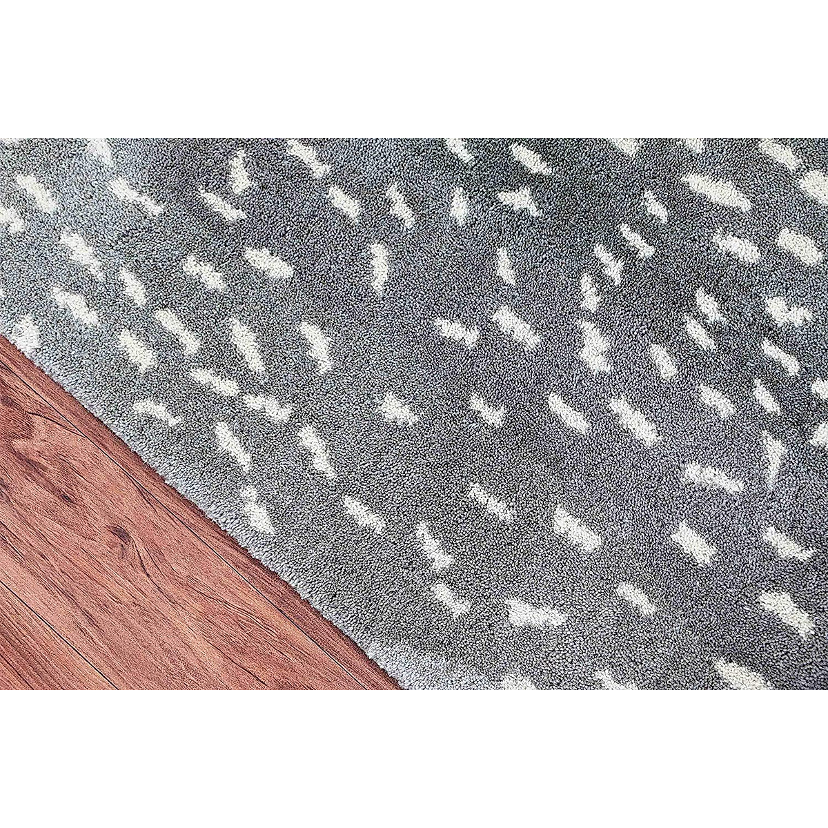 Antelope Rug Grey tuft Rug Wool Rug 8x10 Handmade in India Area Rug for Living Room