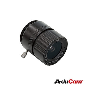 Arducam Lens for Raspberry Pi HQ Camera, Wide Angle CS-Mount Lens, 6mm Focal Length with Manual Focus