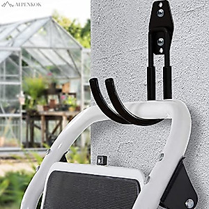 Wall Mounted Garden Hose Hanger - Hose Hanger Wall Mount Hook Heavy Duty Hook Water Hose Storage - Cord Hanger Rack Bracket Bracing Organizer Garden Hose Storage Pipe Hook Metal Hanger ALPENKOK