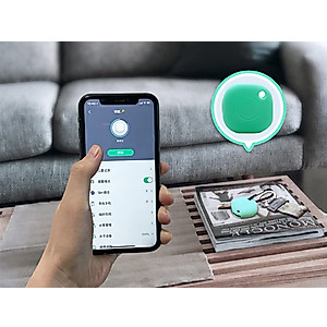 FitSand Silicone Case Compatible with Samsung Galaxy SmartTag Bluetooth Tracker 2021, Holder with Keyring, Protective Keychain Cover (Green)