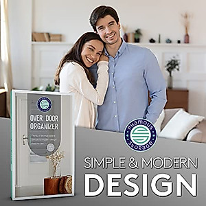 Phamous storage Over Door Organizer - Hanging Storage Organizer - ALL-IN-ONE Pantry Organizer - Bedroom Organization with 4x Pockets - Mounting Accessories & Mini Pocket