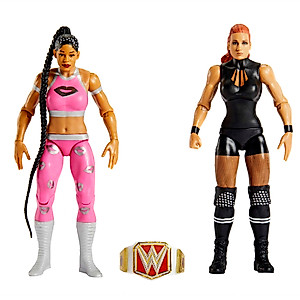 Mattel WWE Big E vs Bobby Lashley Championship Showdown Action Figure 2-Pack with Mattel WWE Championship, 6-inch