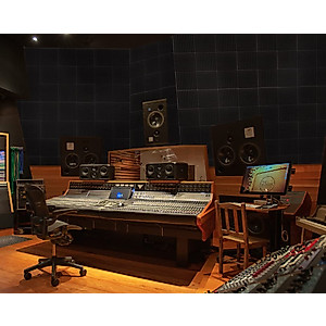 Wiberation 50 Pack Acoustic Foam Panels 1" X 12" X 12" Wedge Soundproof Foam for Studios, Recording Studios, Home Studios