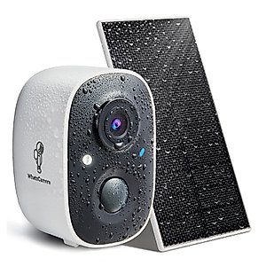 Solar Security Cameras Wireless Outdoor with Solar Panel, Battery Powered 1080p Night Vision Surveillance Video 2-Way Talk, AI Motion Detection, WiFi IP65 Waterproof Spotlight Siren for Home Security