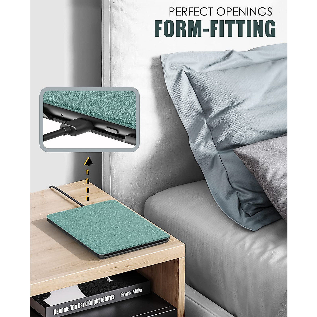 MoKo Case for 6.8" Kindle Paperwhite (11th Generation-2021) and Kindle Paperwhite Signature Edition, Lightweight Shell Cover with Auto Wake/Sleep for Kindle Paperwhite 2021 E-Reader, Green