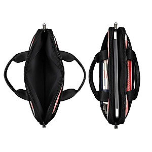 Cartoon Pig Laptop Computer Bag Waterproof Shoulder Messenger Bag 13-15 inch Durable Laptop Tote Bag with Shoulder Strap Handle Lightweight Crossbody Briefcase