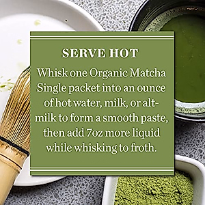 Mighty Leaf Tea, Organic Matcha Green Tea Powder - 100% Unsweetened Japanese Matcha, 12 Single Serve Packets