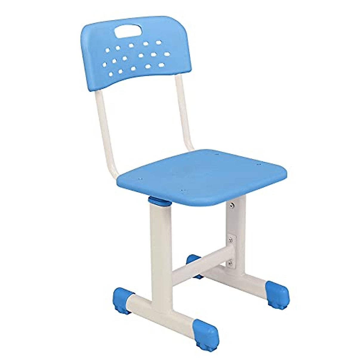 CuisinSmart Student Desk Chair Set Adjustable Kids Table Seats Classroom Furniture Blue