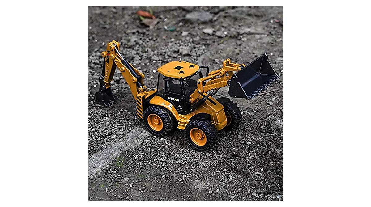 Gemini & Genius Heavy Duty Backhoe Loader Toy - Realistic Construction ...