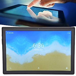 Jeanoko Tablet PC, for Android 11 Bluetooth 5.0 100‑240V HD Tablet for Gaming for Home(Blue)