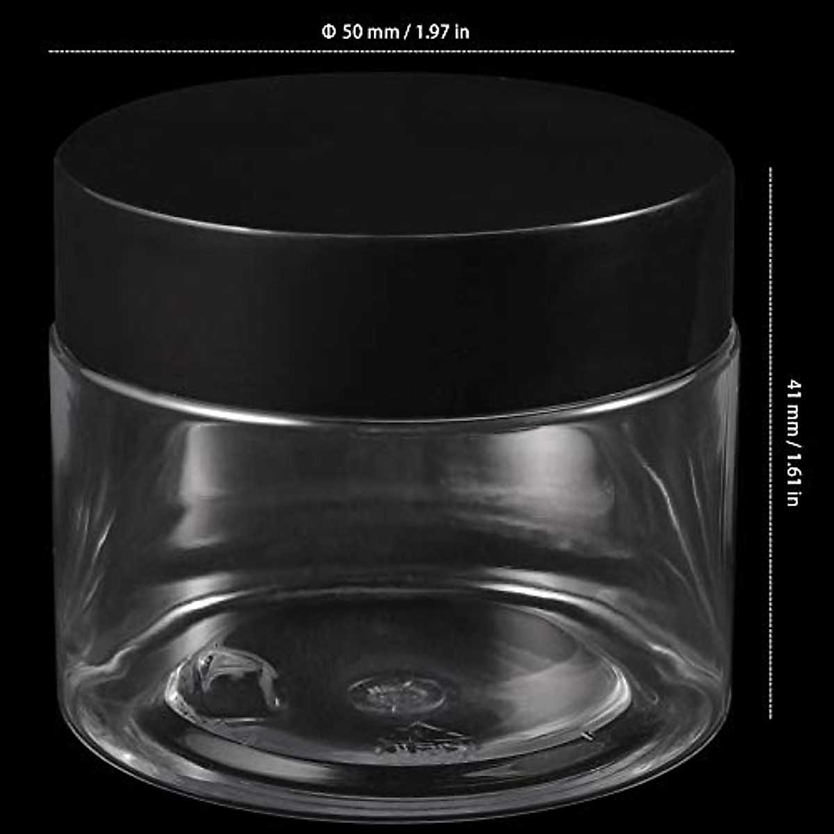 ZEONHAK 68 PCS 2 OZ Plastic Jars with Lids, BPA-free, Food Grade Plastic Container Jars with Lids, Wide-Mouth Plastic Cosmetic Containers Jars for Travel, Beauty Products, Food Storage, Liquid, Solid