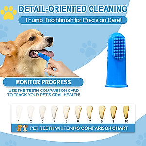 VVHOMIFE Comfort Grip Canine Toothbrush for Medium Dogs - Ergonomically Designed for Easy Dental Care for Medium-Sized Dogs Dog Teeth Cleaning - M