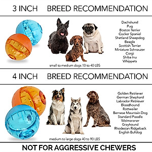 Our Pets Smarter Toys IQ Treat Ball - Colors Mary Vary - 4" - for Larger Dogs
