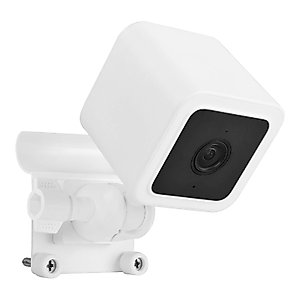HOLACA 1Pack White Portable Electronic Device Mount for Dashboard, Compatible with Wyze Cam V3 Camera, 360-degree Rotation and 90-degree Tilt, No Holes or Tools Required