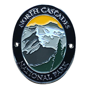 North Cascades National Park Walking Hiking Stick Medallion - Washington